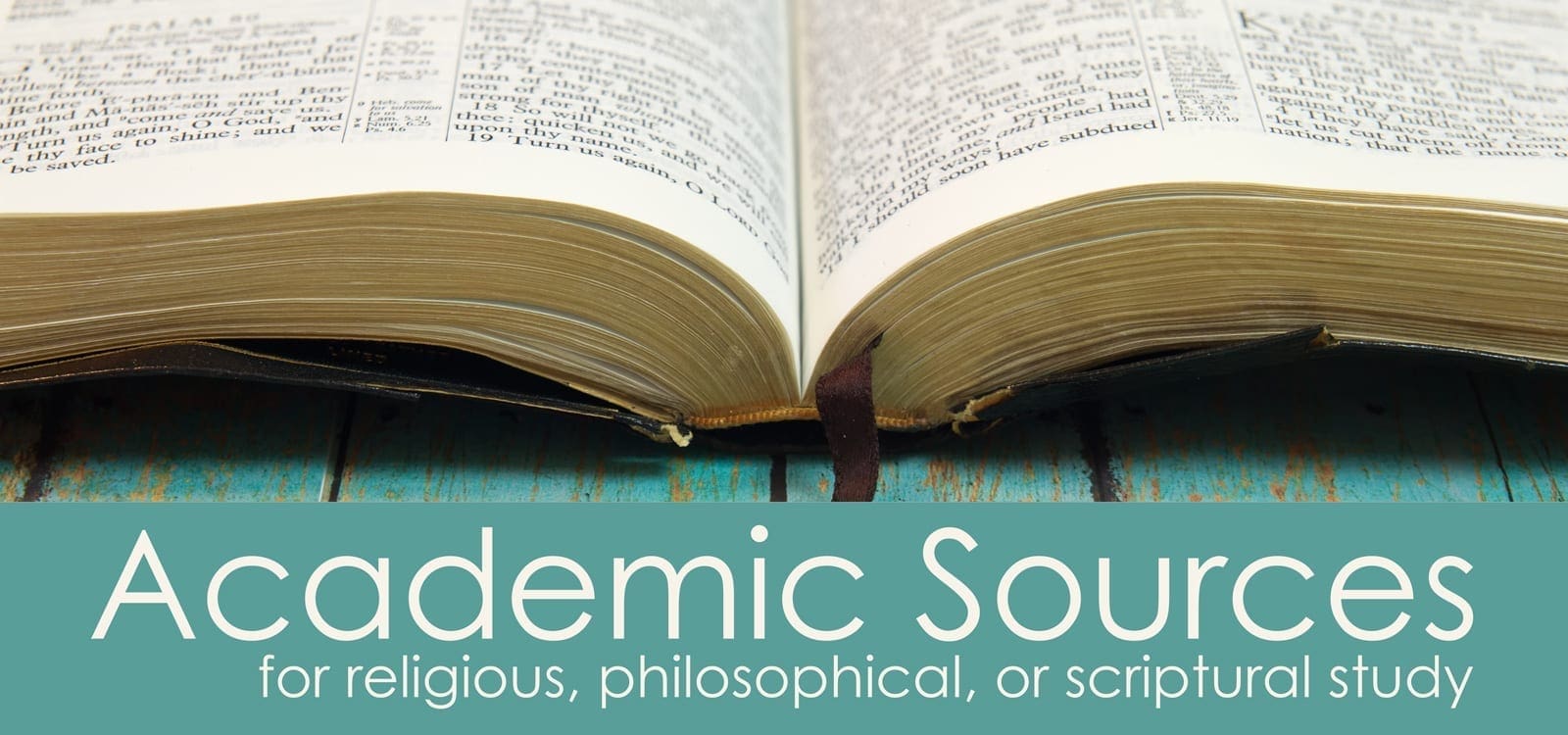 Academic Resources for Religious/Philosophical/Scriptural Study ...